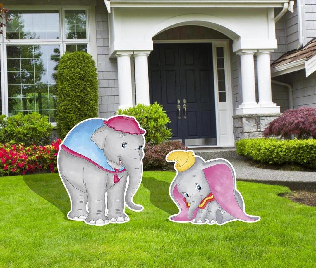 Dumbo Water Color, Dumbo Birthday Party Decor, Dumbo Party Cutouts ...
