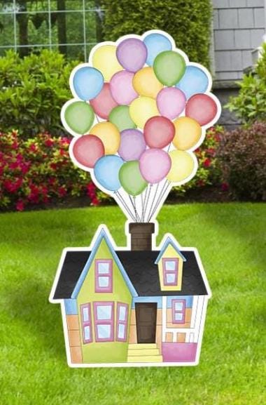 Up Birthday Party Cutouts, up Flying House, up Halloween Decor, up ...