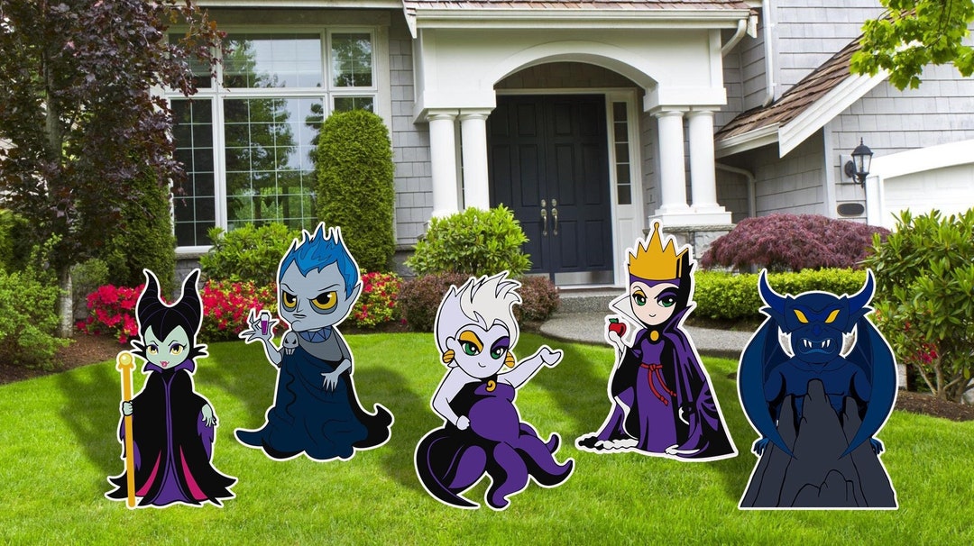 Halloween Party Decor, Villains, Ursula, Maleficent, Evil Queen ...
