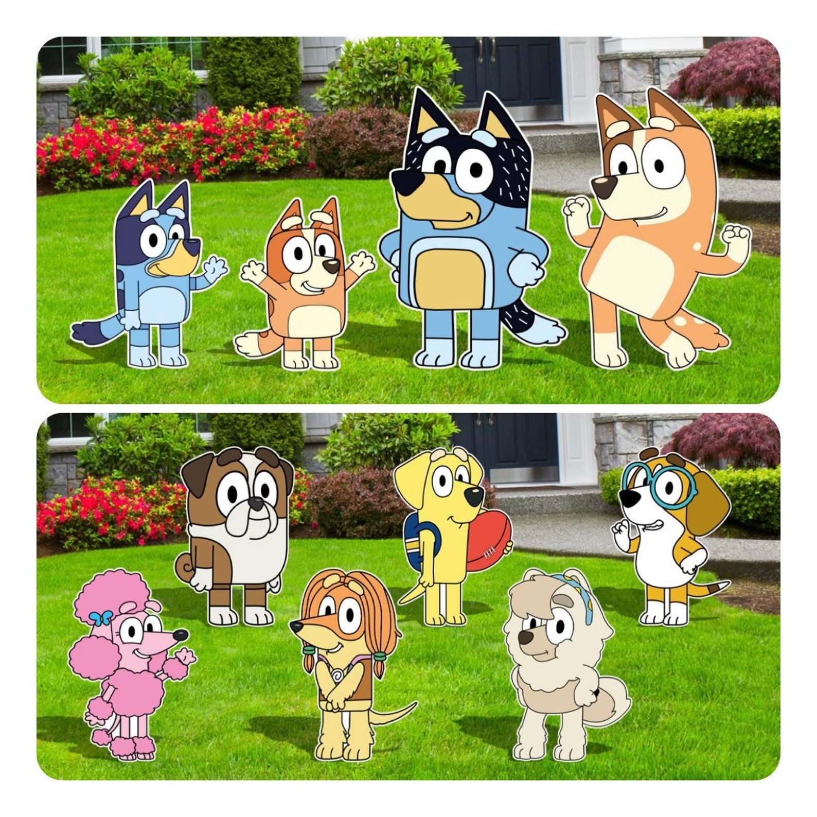 Birthday Party Decor, Blue Dog House Party Cutouts, Blue Dog House ...