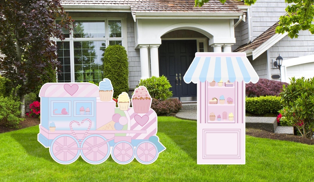 Candy Train Cut Outs, Candy Decor, Birthday Party Decor, Candy Stand ...