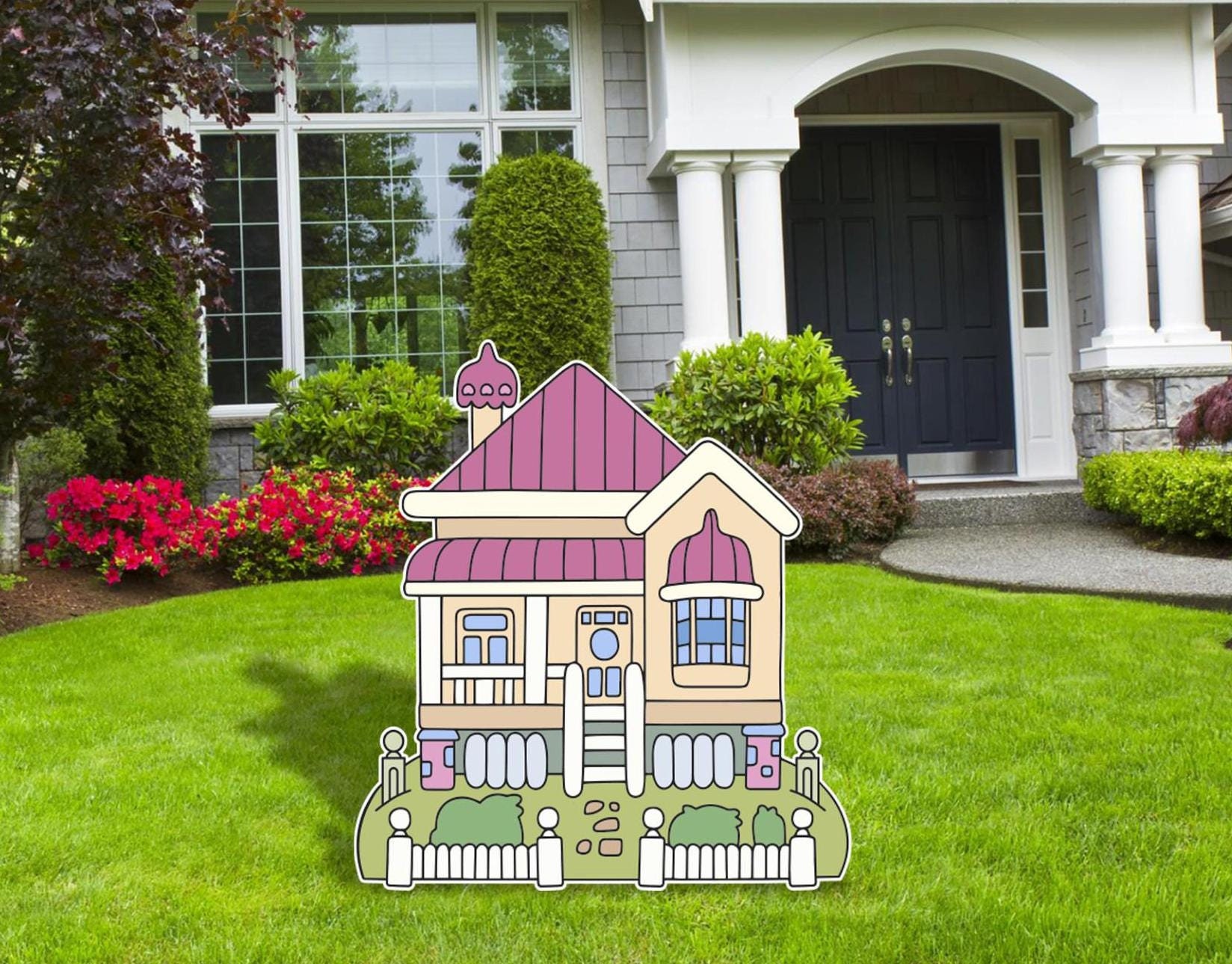 Birthday Party Decor, Blue Dog House Party Cutouts, Blue Dog House ...