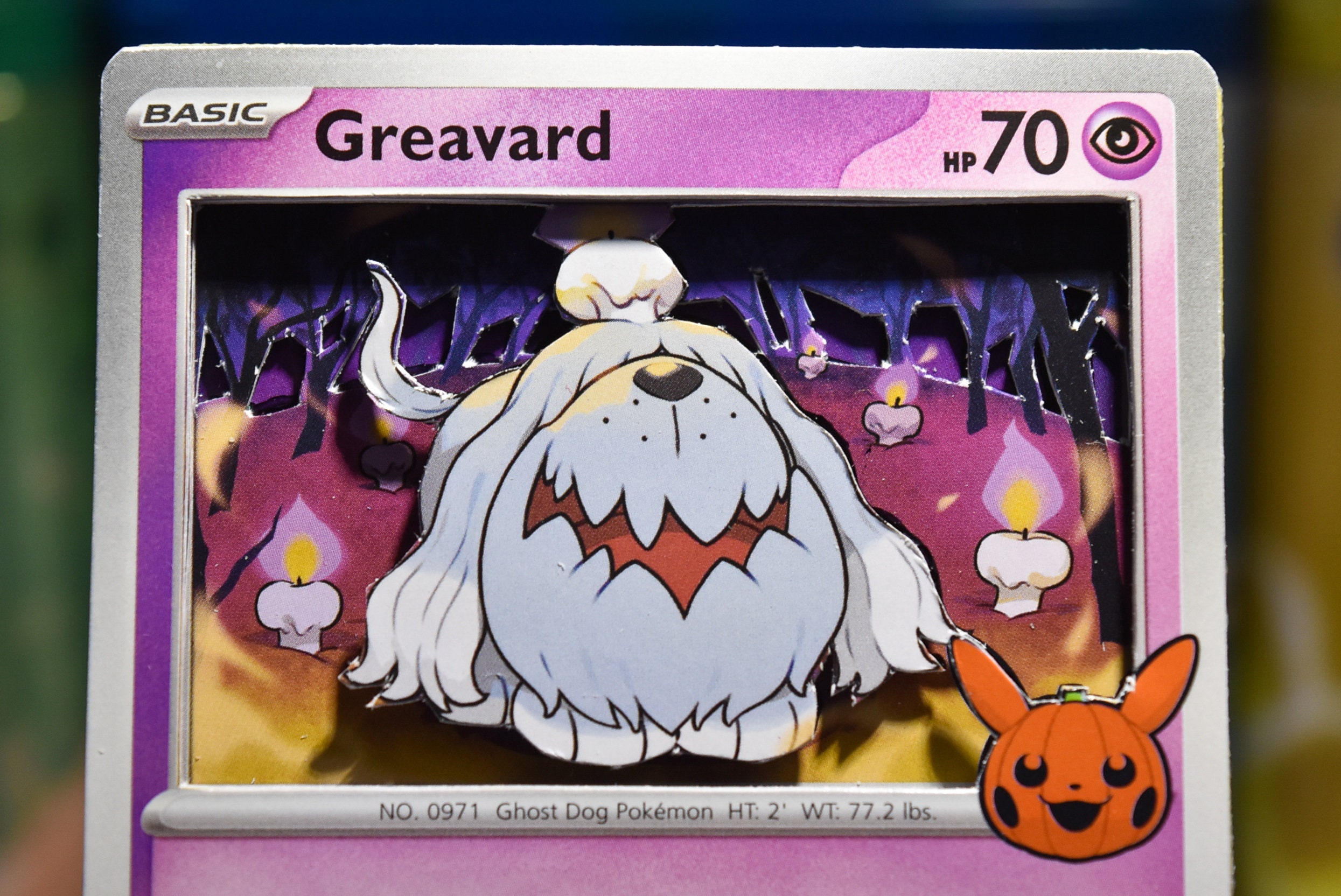 3D Pokemon Cards: Runerigus, Shuppet, Banette, Drifloon, Drifblim ...