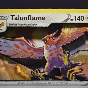 3D PKMN Cards: Snorlax, Talonflame, Meowth, Eevee - Etsy