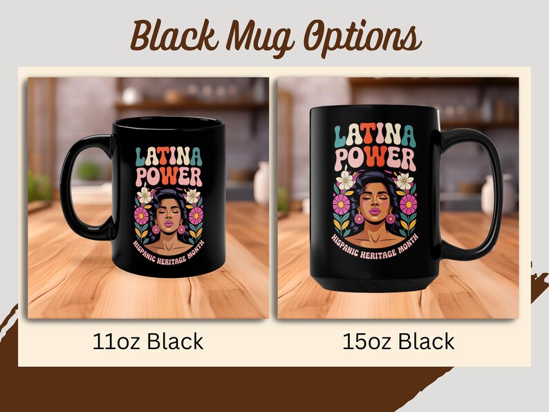 Latina Power Mug, Hispanic Heritage Month Gift, Empowered Latina Coffee ...