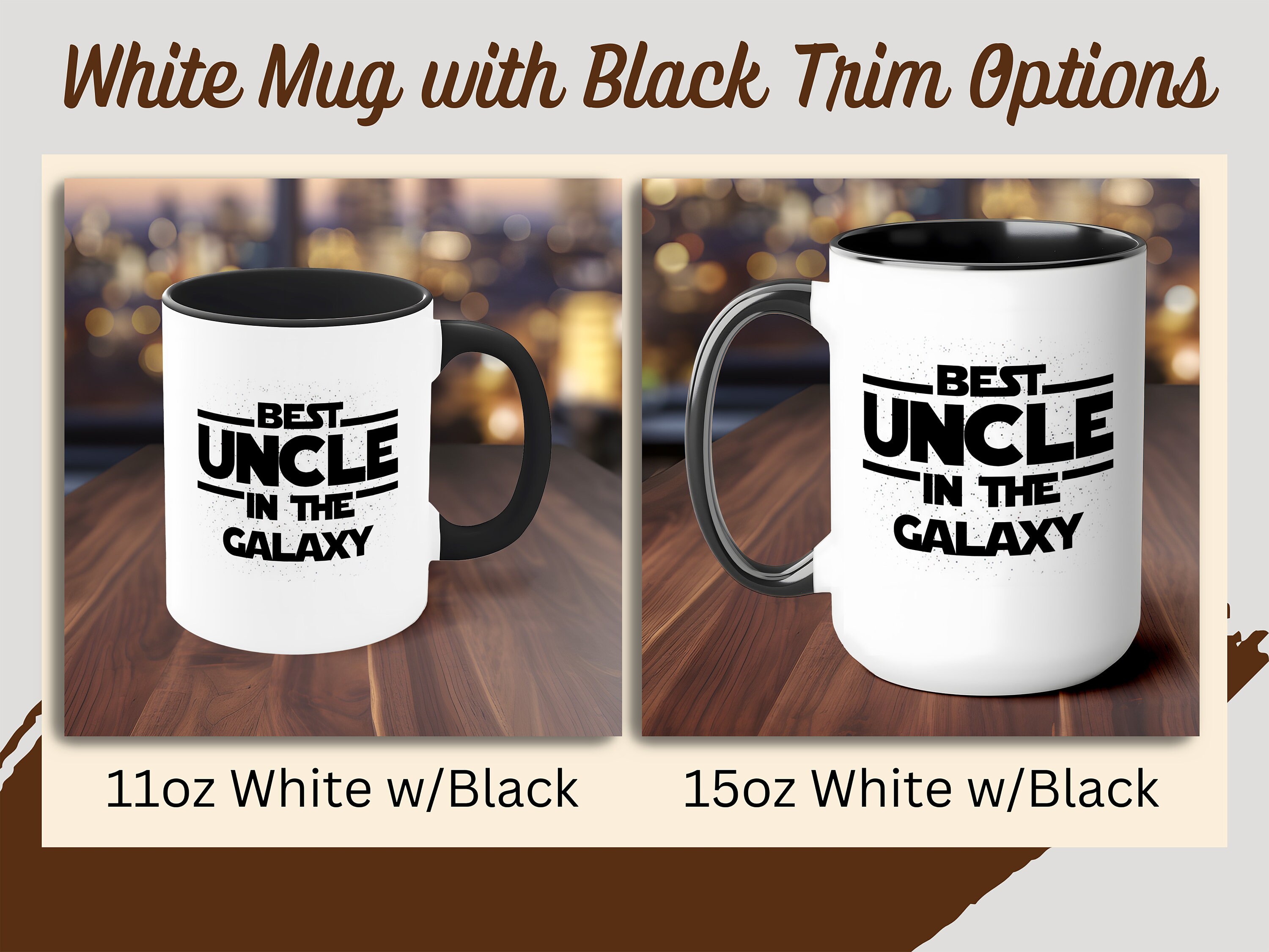 Best Uncle in the Galaxy Mug, Funny Coffee Mug Perfect Gift for Uncle ...