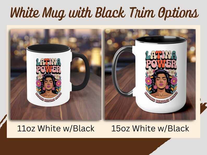 Latina Power Mug, Hispanic Heritage Month Gift, Empowered Latina Coffee ...