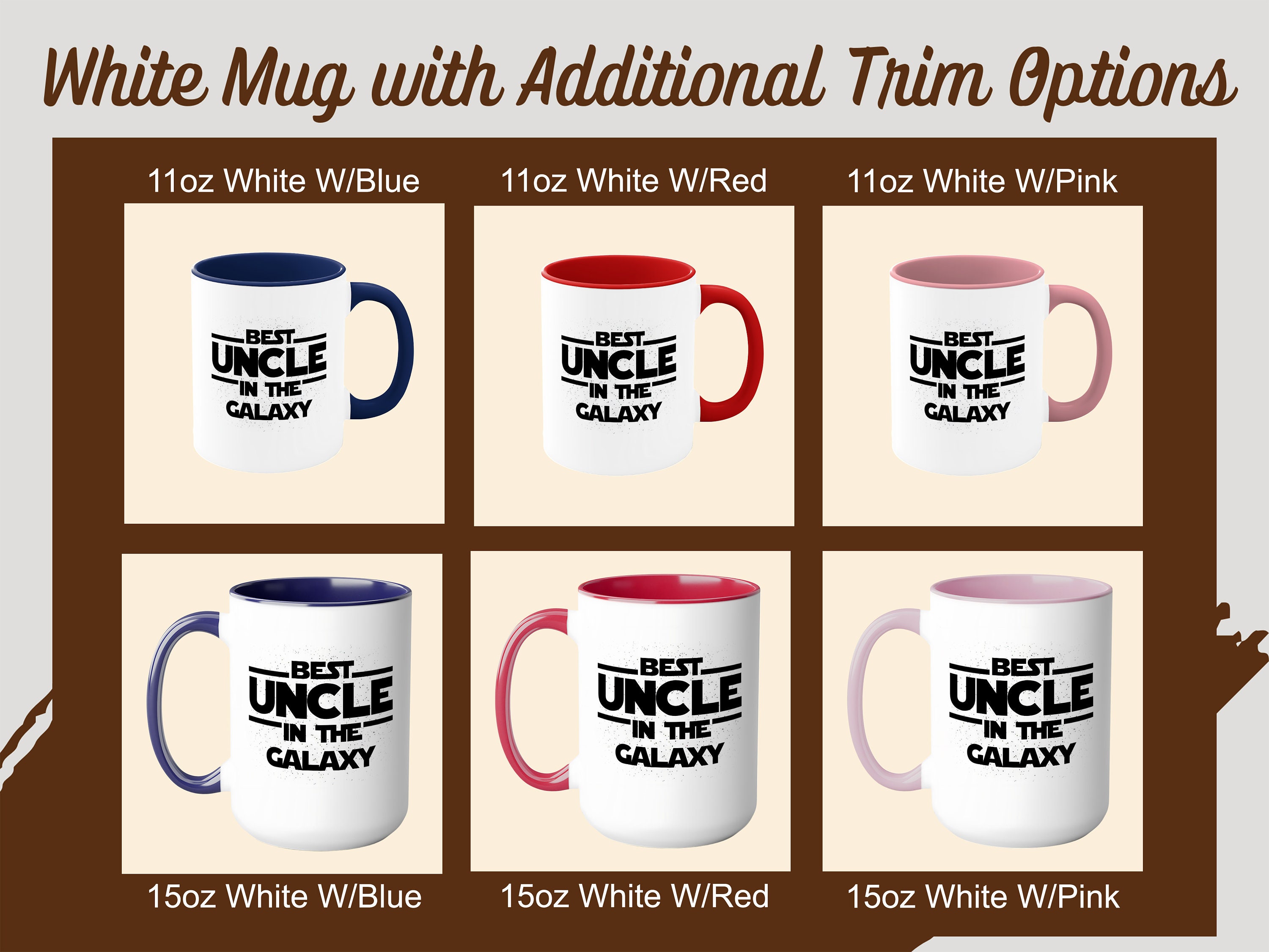 Best Uncle in the Galaxy Mug, Funny Coffee Mug Perfect Gift for Uncle ...