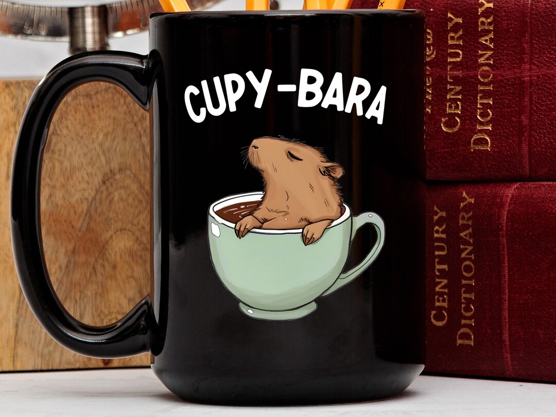 Capybara Mug, Capybara Lover Mug, Cupy-bara Coffee Mug, Cappuccino Cup ...