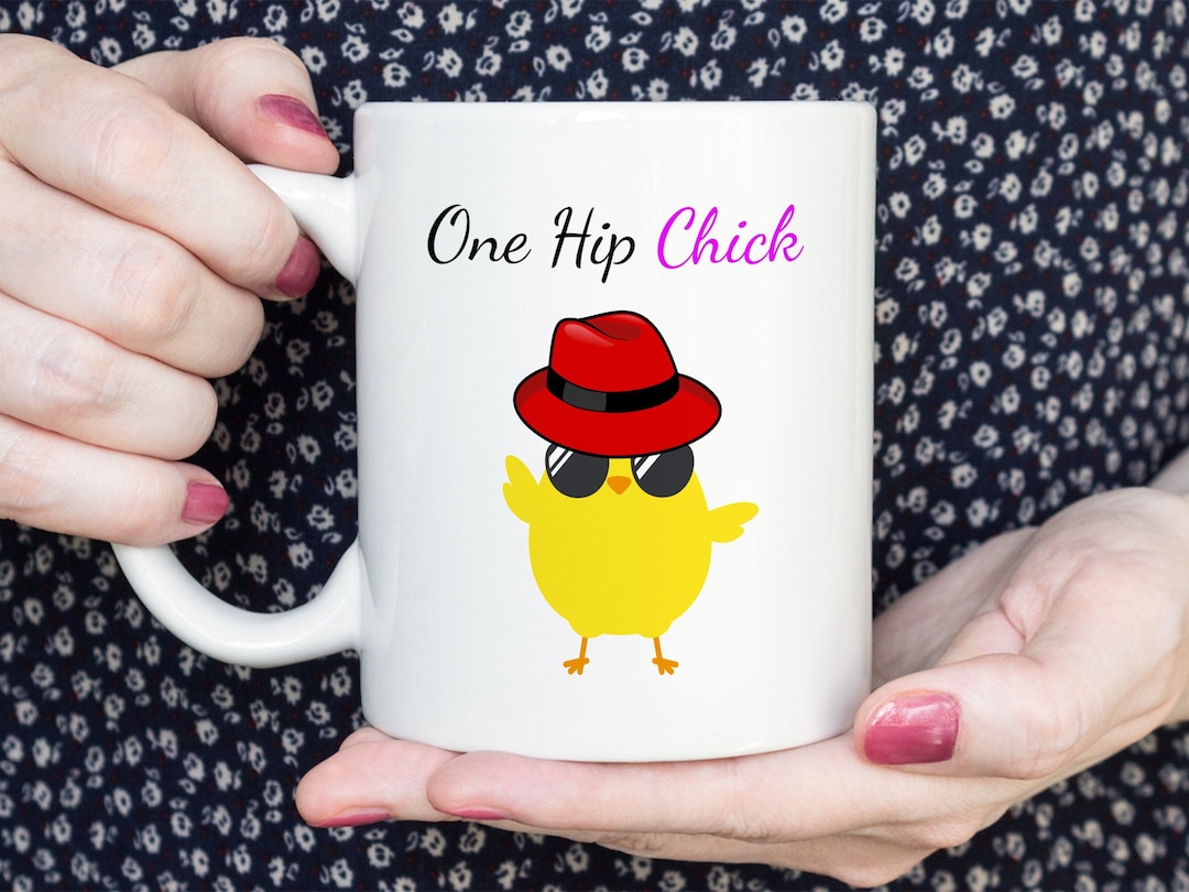 Funny Hip Replacement Mug, One Hip Chick Cup, Hip Surgery Coffee Mug ...