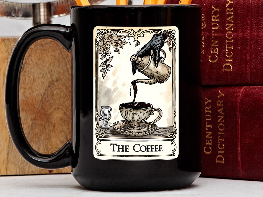 Tarot Card Coffee Mug, Coffee Tarot Card Mug, the Awakening Tarot Card ...