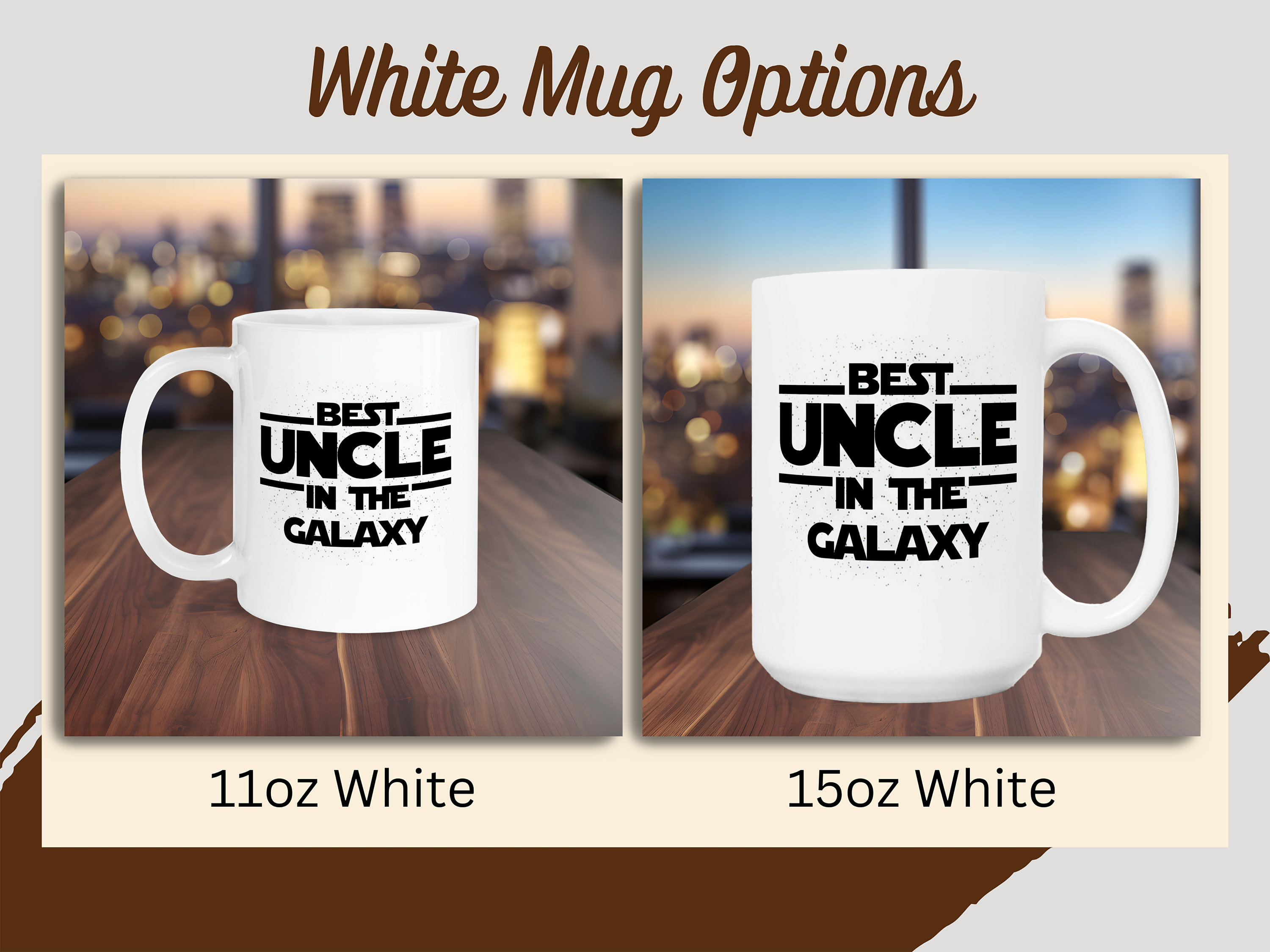 Best Uncle in the Galaxy Mug, Funny Coffee Mug Perfect Gift for Uncle ...