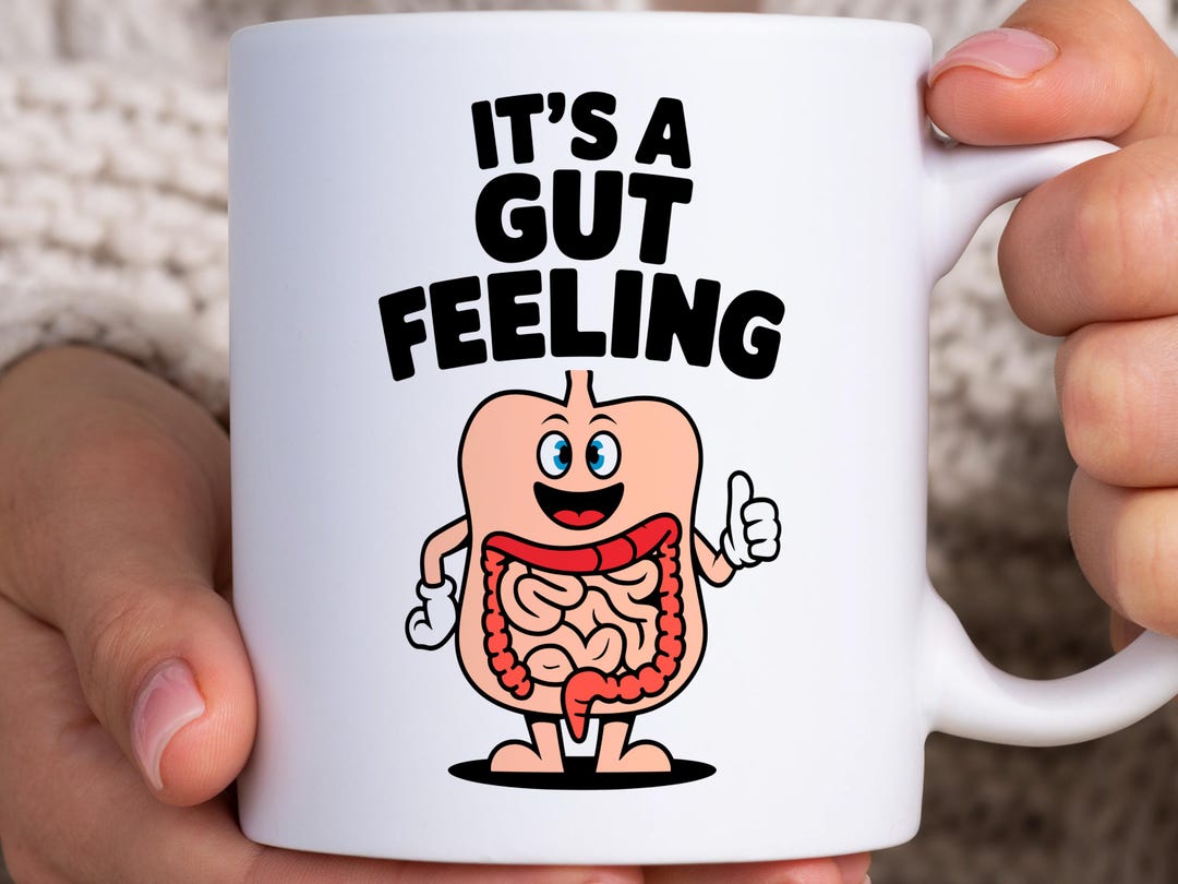 Cheerful Gut Feeling Coffee Mug, Digestive System Gift for Doctors ...