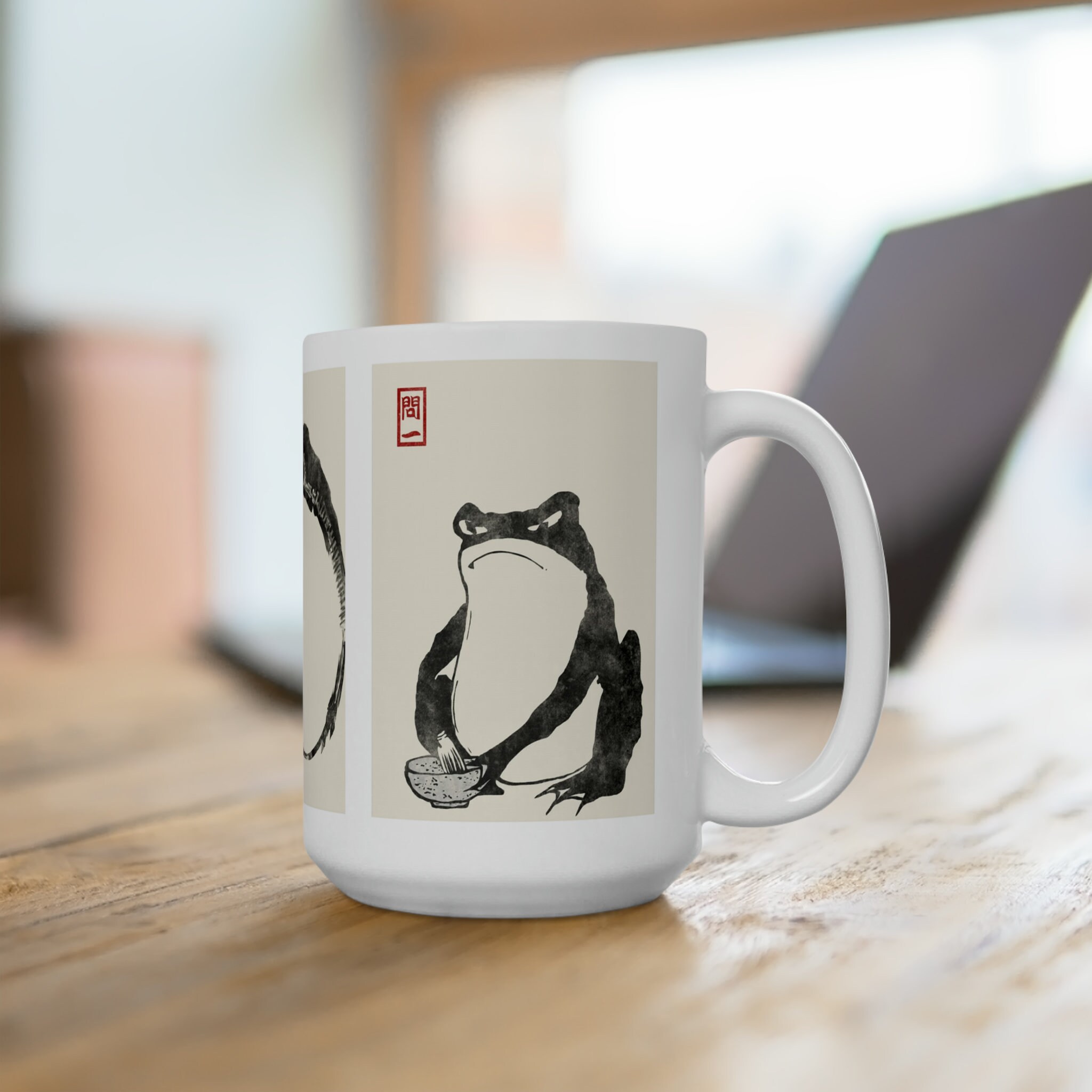 Matsumoto Hoji Mug Frog Mug Cottagecore, Goblincore Cup Sad Frog Grumpy ...