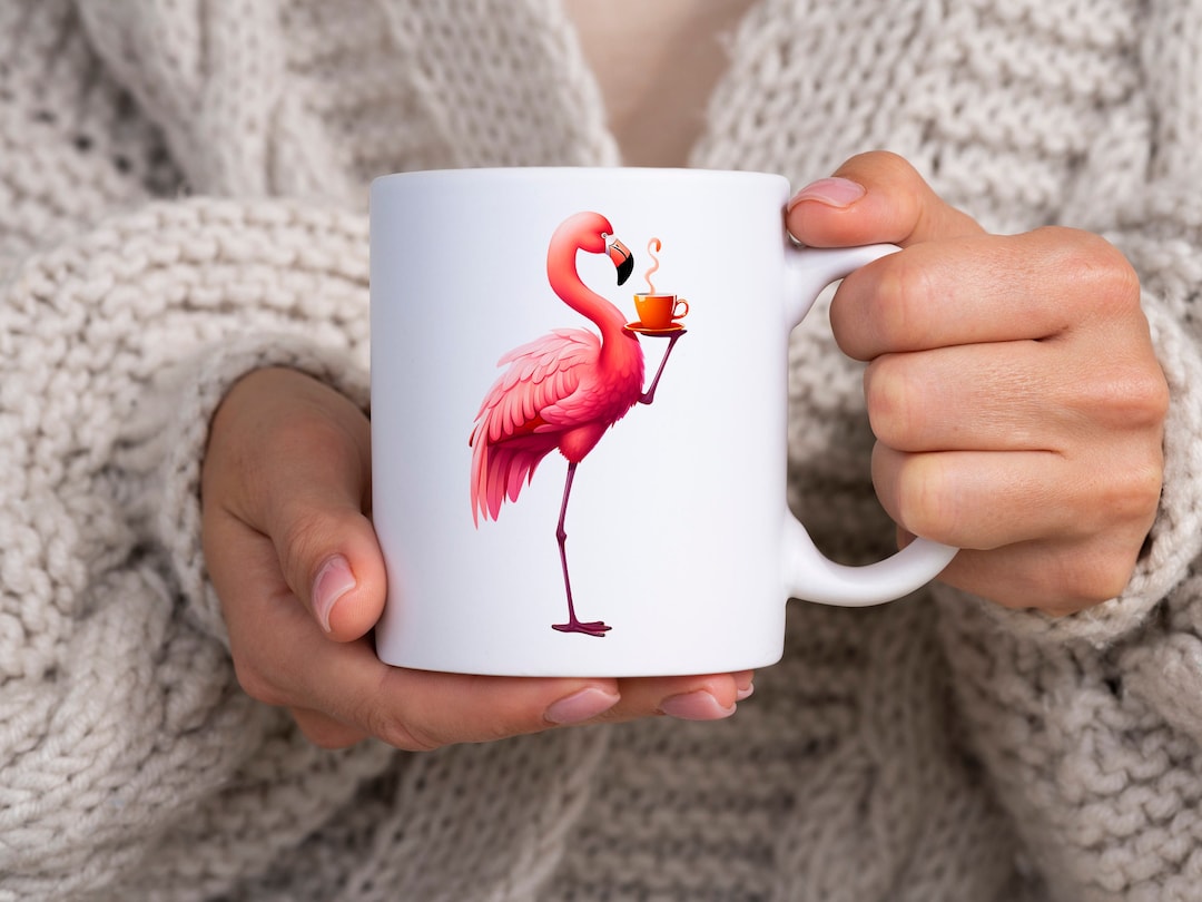 Funny Flamingo Coffee Mug for Her, Tropical Island Mug, Bird Lover Gift ...