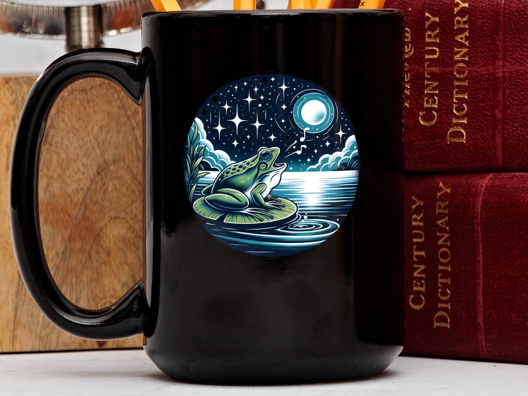 Night Frog Mug, Cottagecore Frog and Toad Coffee Cup, Book Lover Gift ...