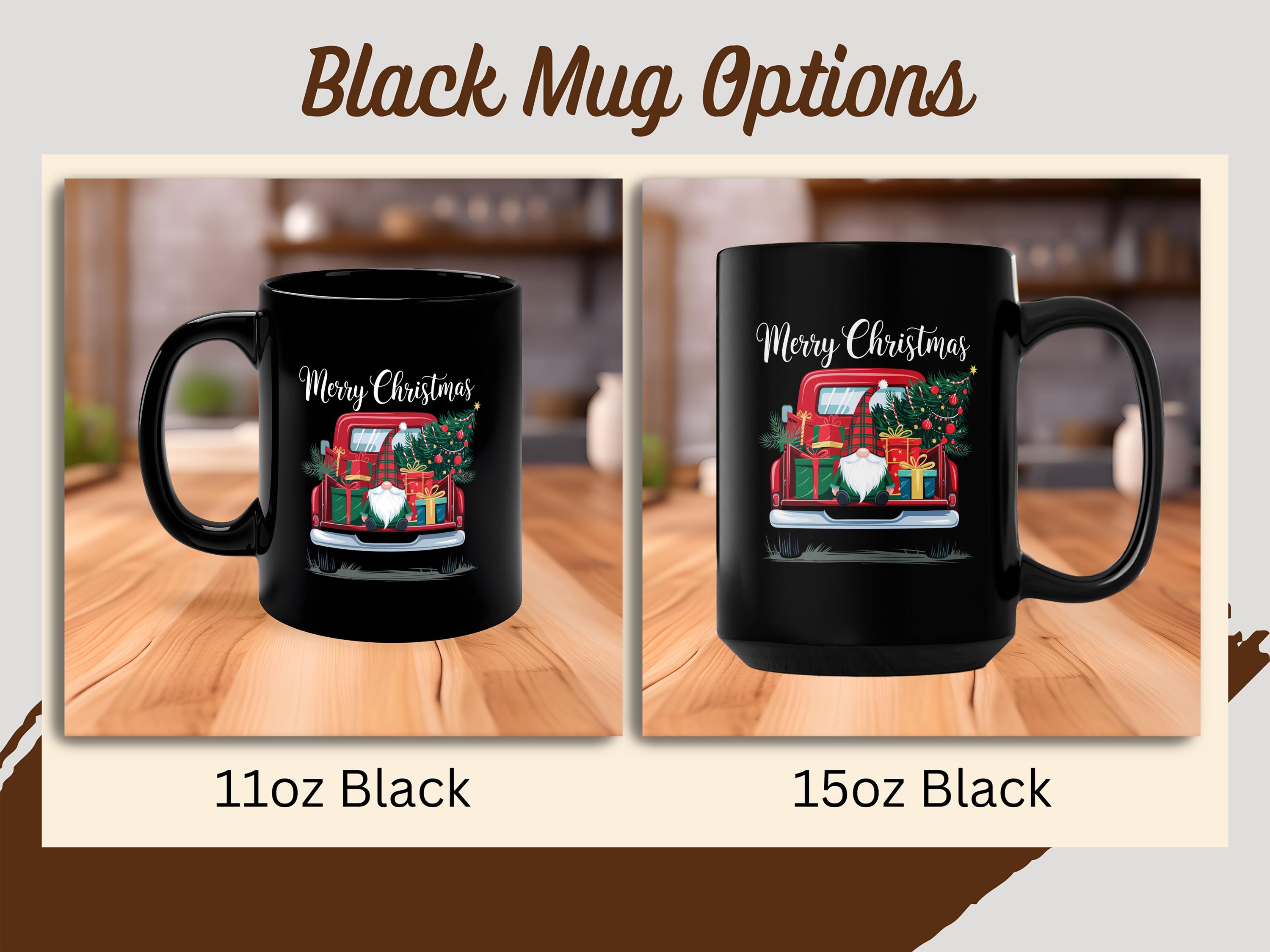 Merry Christmas Gnome Mug, Red Pickup Truck, Festive Holiday Gifts ...
