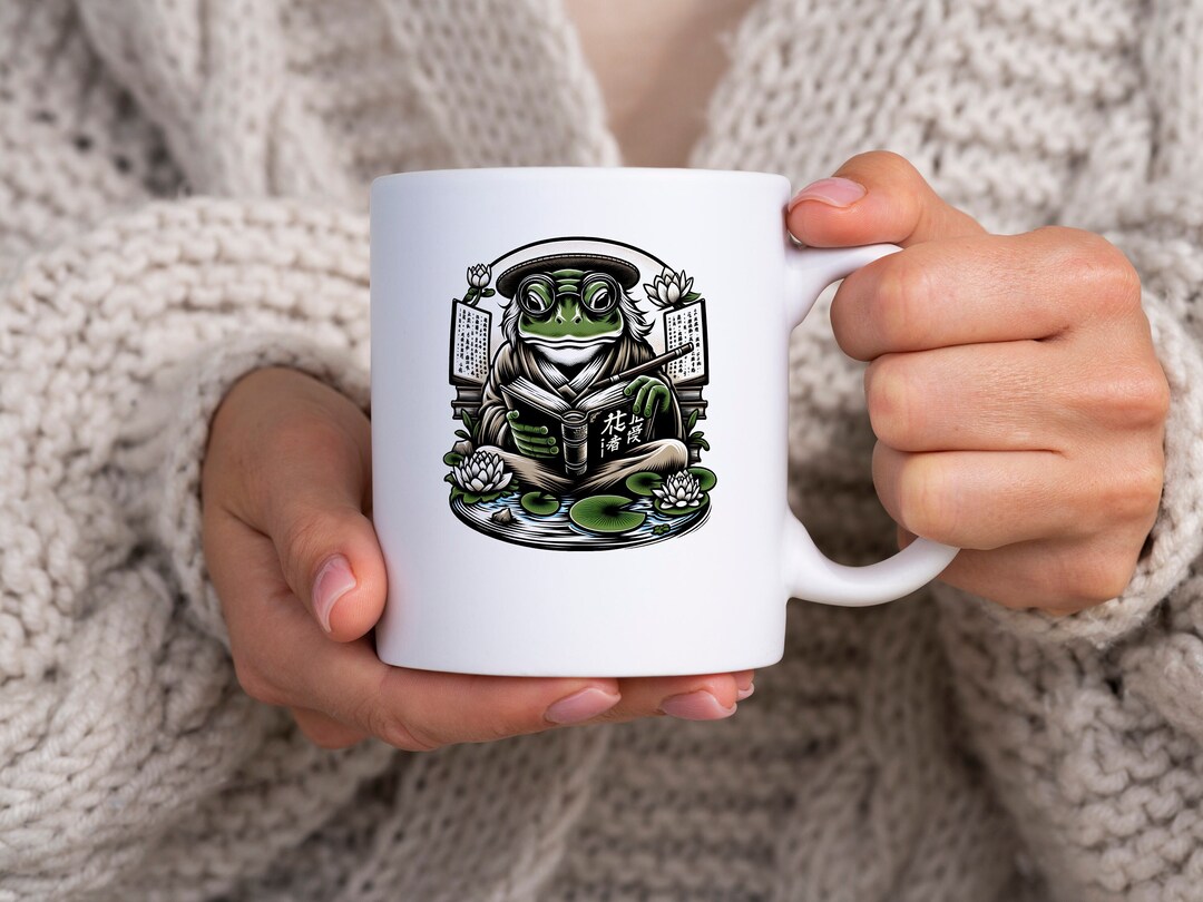 Wise Frog Mug, Cottagecore Frog and Toad Coffee Cup, Book Lover Gift ...