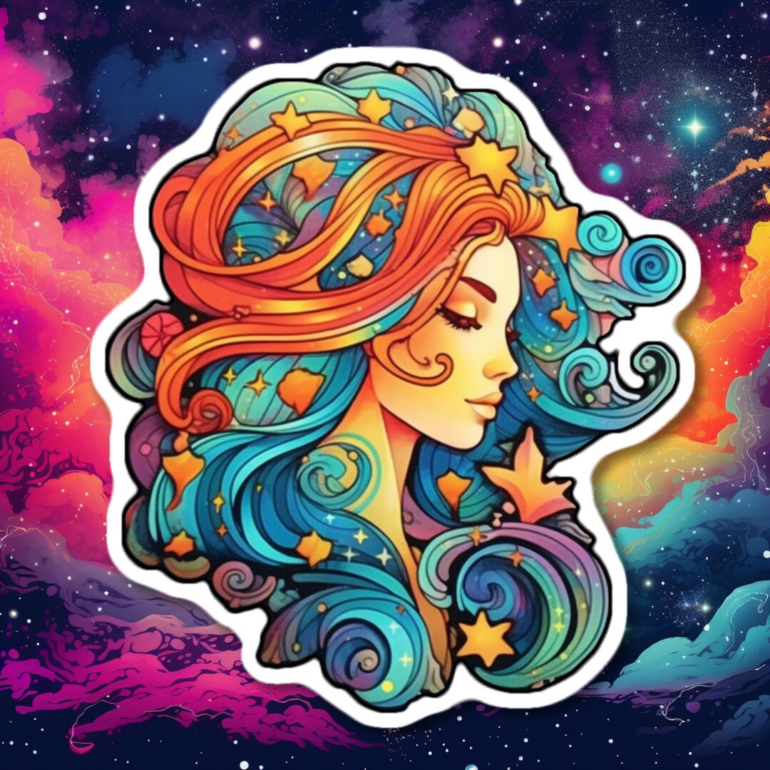 Zodiac Virgo Sticker - Etsy