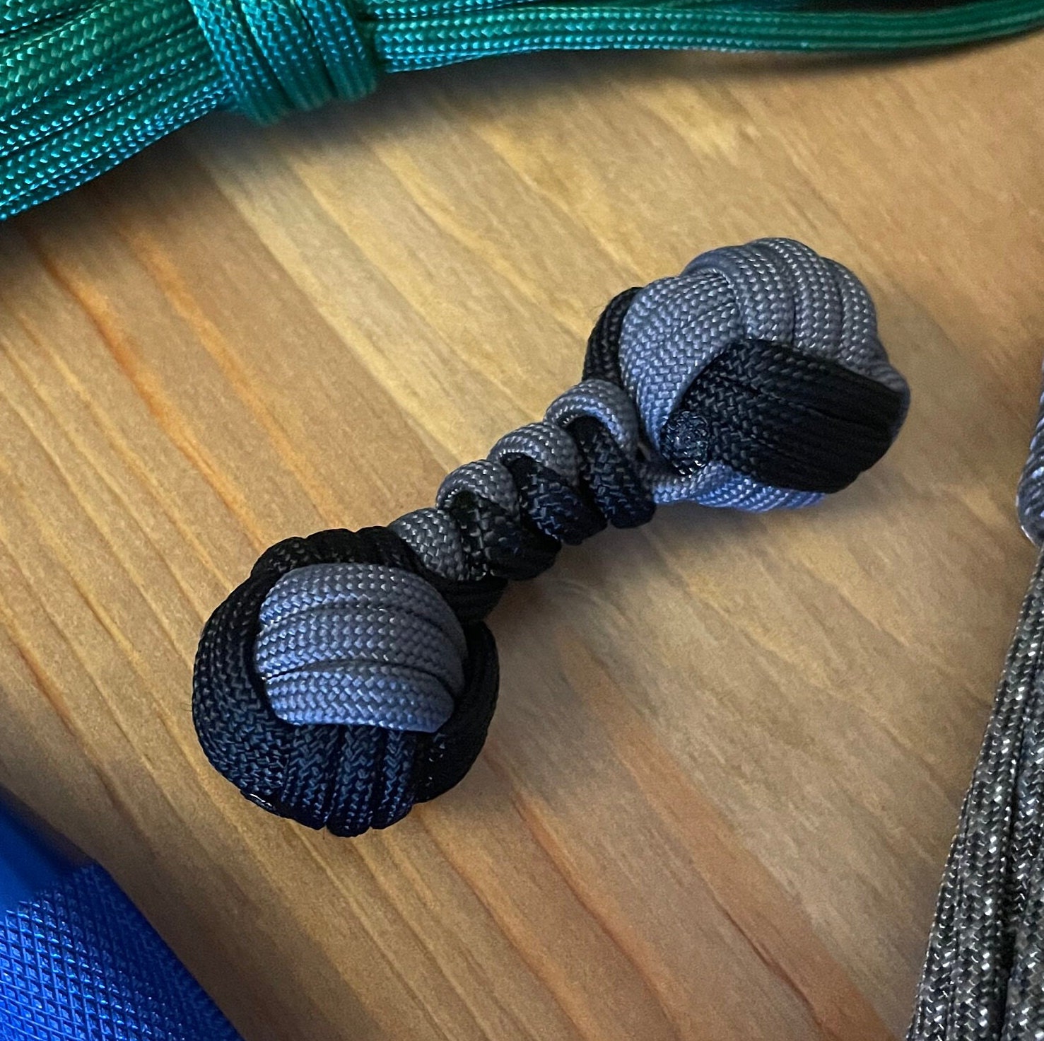 Monkey Fist Paracord Knuckle Roller Custom Handmade Paracord Fidget Toy ...