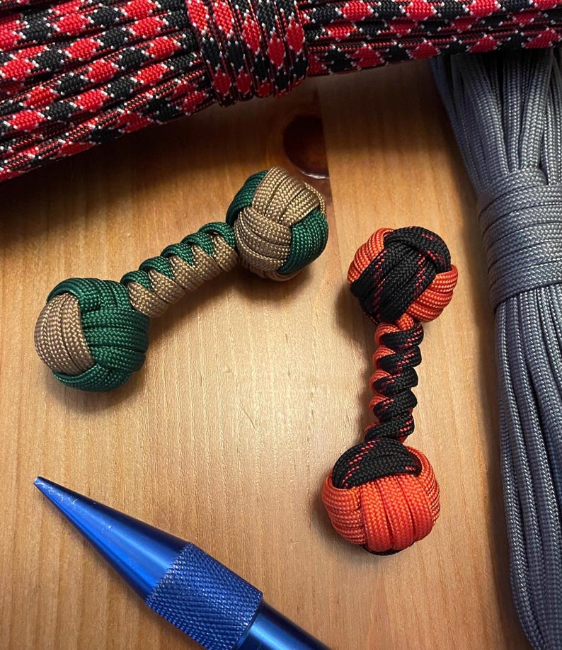 Monkey Fist Paracord Knuckle Roller - Paracord Fidget Toy - Etsy