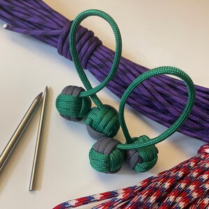 Monkey Fist Paracord Begleri | Custom Handmade Skill Toy or Fidget Toy ...
