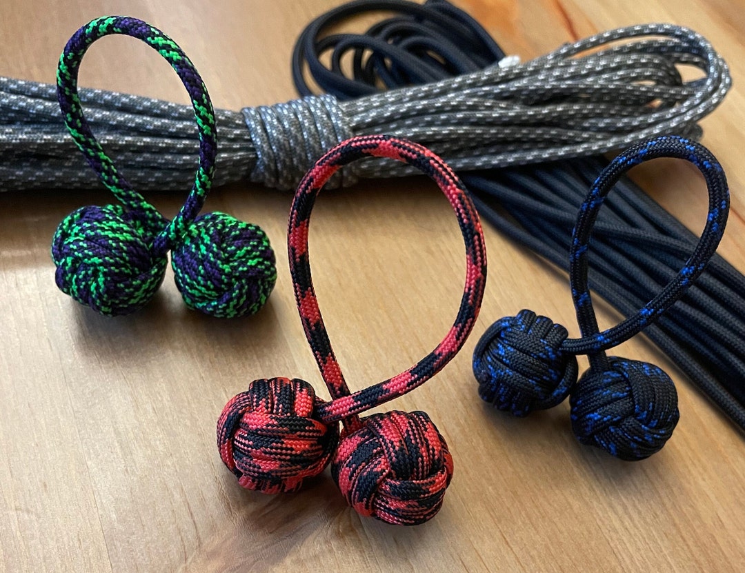 Monkey Fist Paracord Begleri | Custom Handmade | Skill Toy, Desk Toy ...