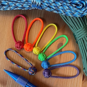 Monkey Fist Zipper Pull Paracord Mini Knot | Pack of 3 or 6 | Custom ...