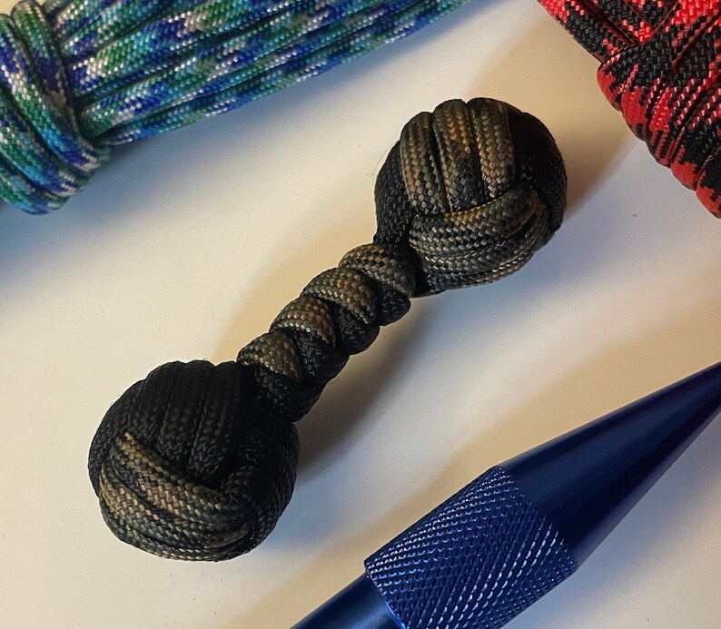 Monkey Fist Paracord Knuckle Roller Custom Handmade Paracord Fidget Toy ...
