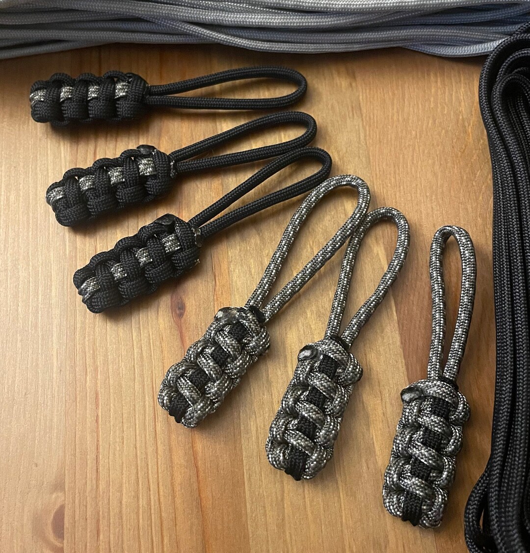 Paracord Zipper Pull Cobra Knot Customizable Custom Handmade Tab Pull ...