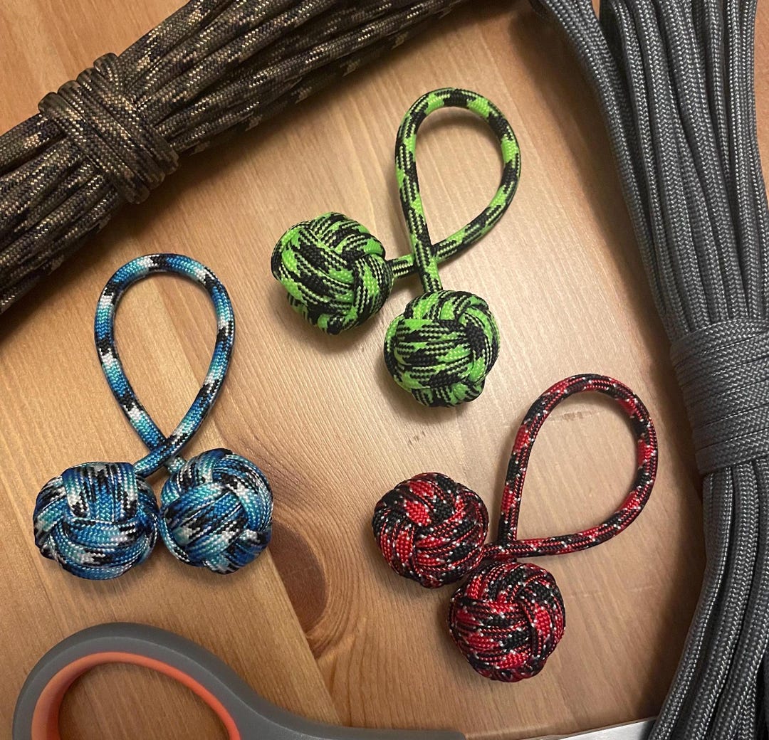 Monkey Fist Paracord Begleri | Assorted Color Patterns | Custom ...