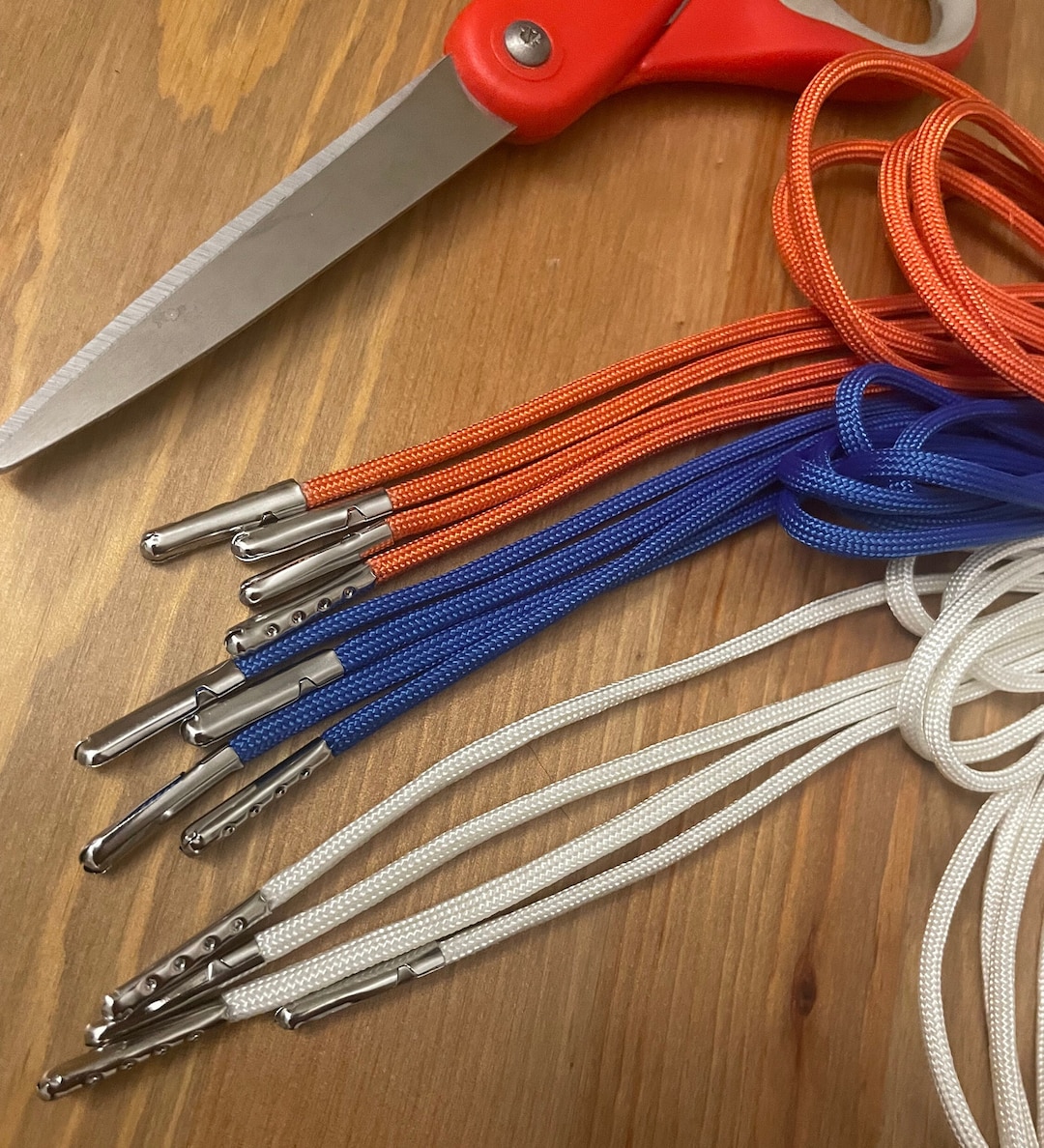 Paracord Shoe Laces - Pair of Shoe Laces or Boot Laces With Metal Tip ...