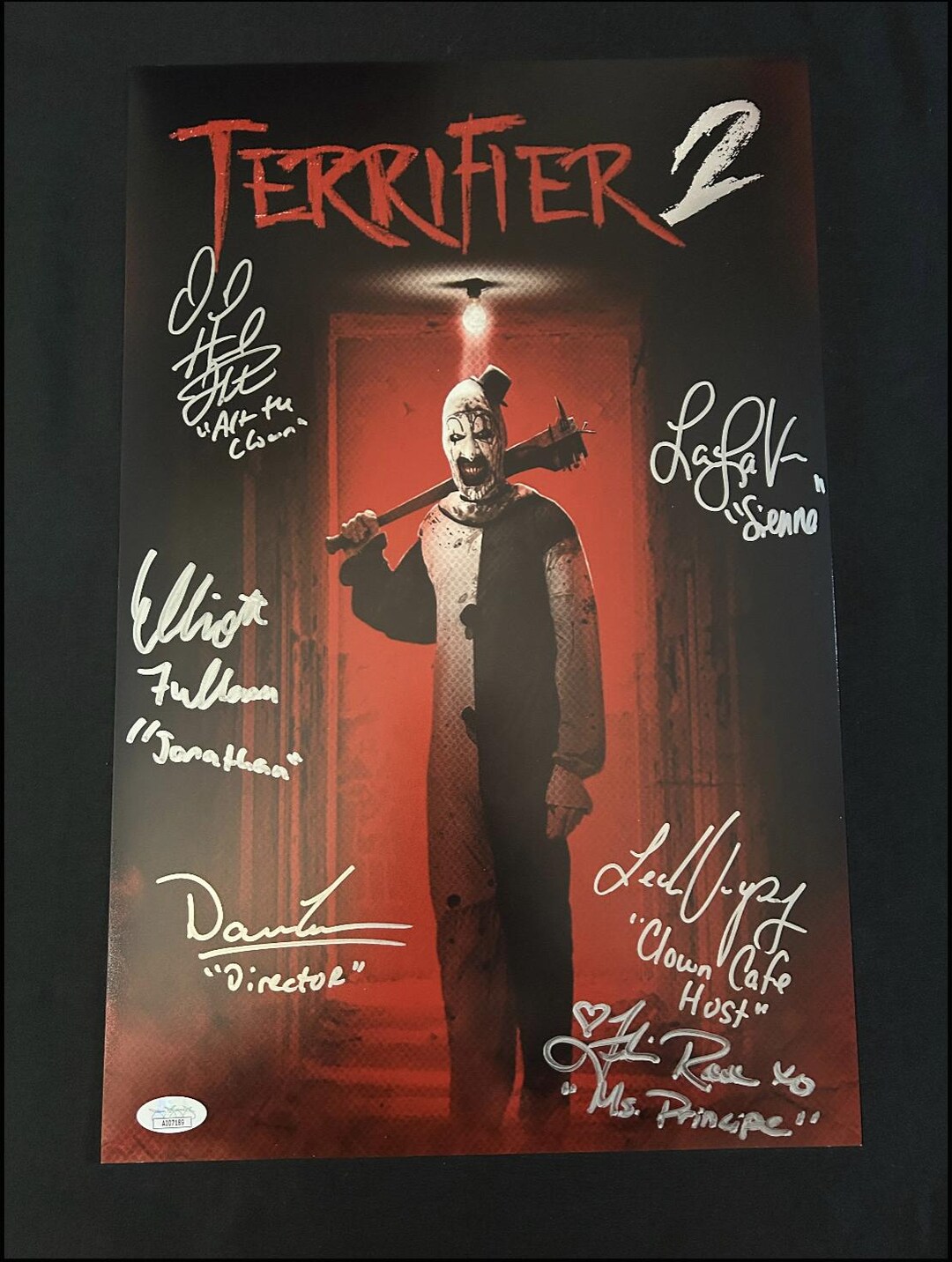 Terrifer 2 Signed Cast Piece 11x17 Photo W/ JSA COA - Etsy