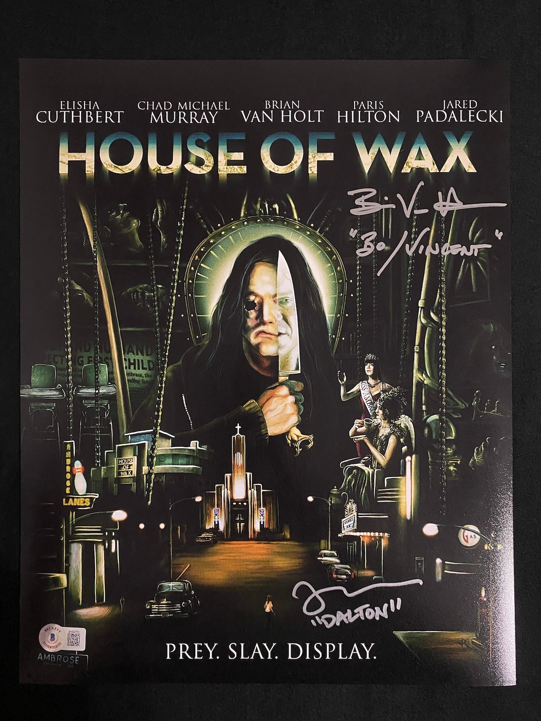 House of Wax 11x14 Photo Signed by Brian Van Holt & Jon Abrahams W ...