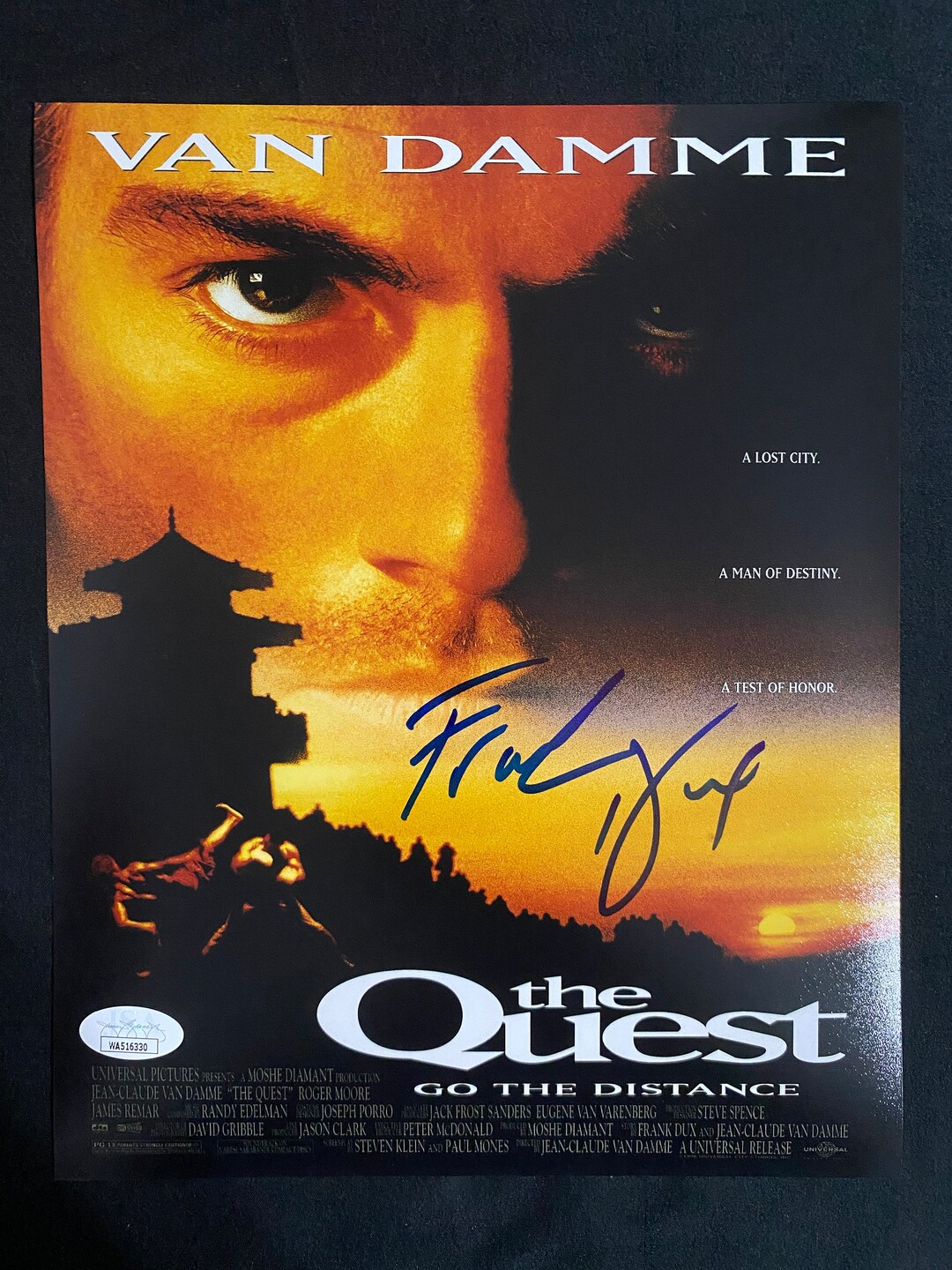 Frank Dux Signed the Quest 8X10 Photo W/ JSA COA - Etsy