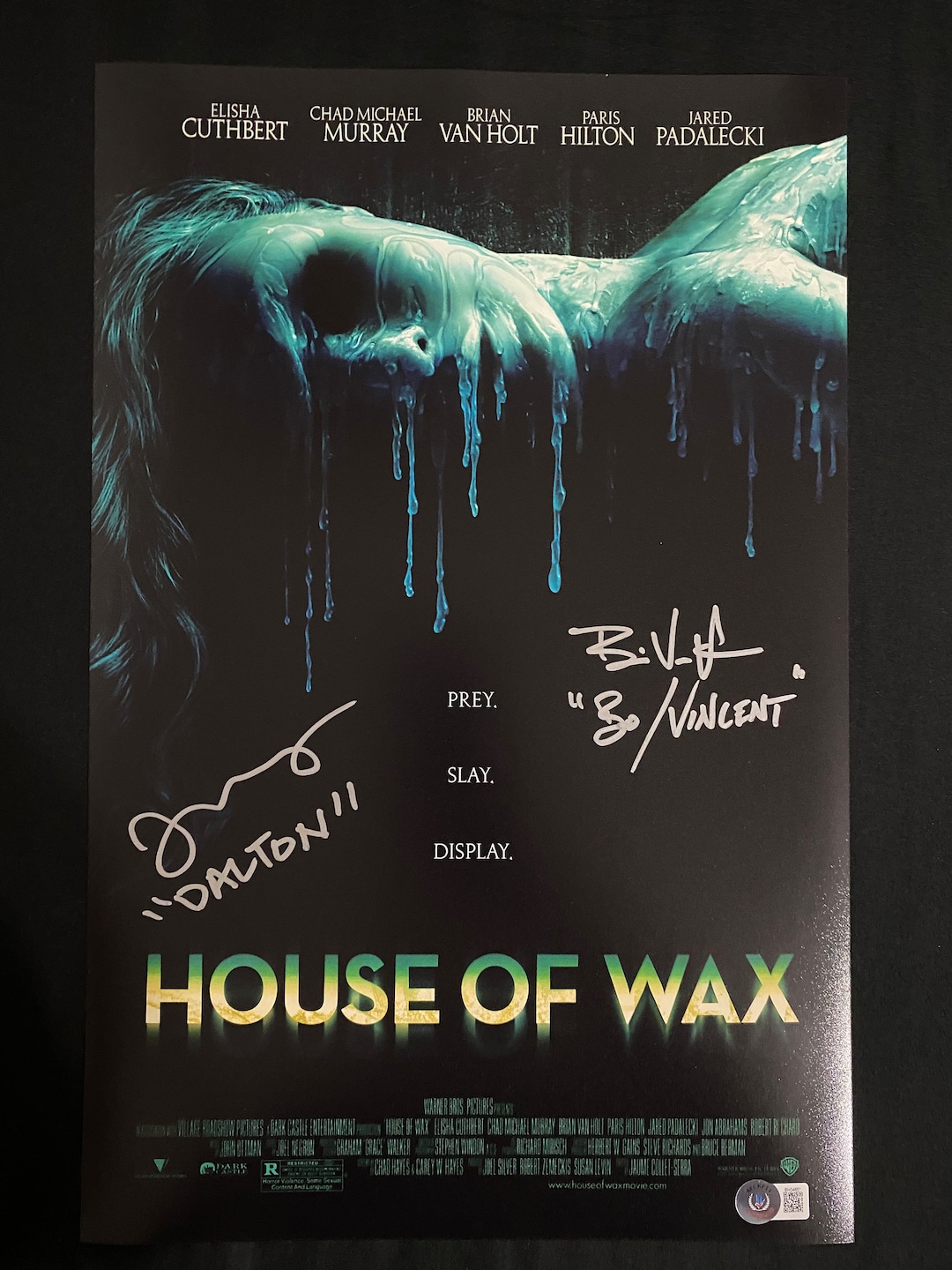 House of Wax 11x17 Photo Signed by Brian Van Holt & Jon Abrahams W ...