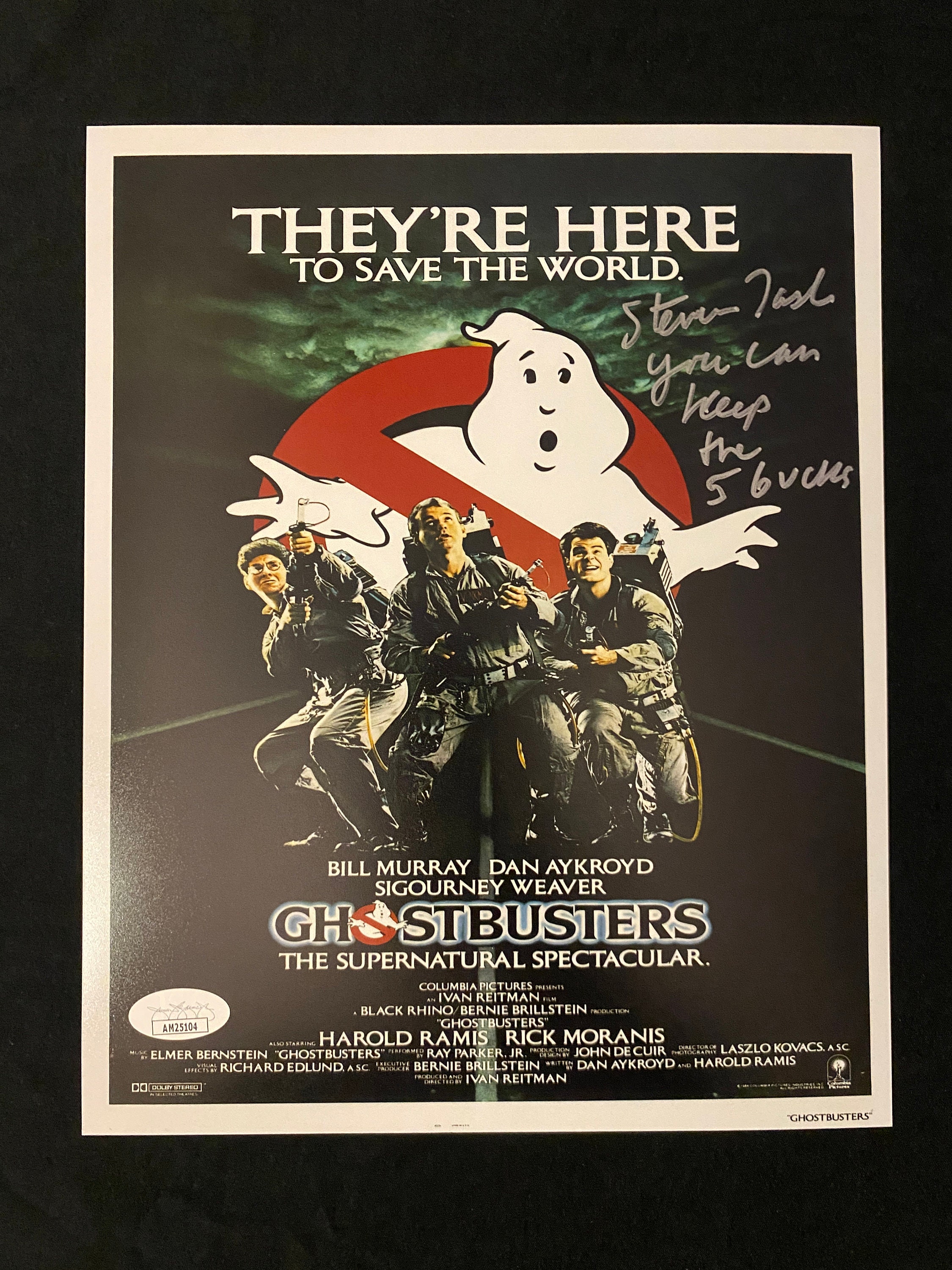 Steven Tash Signed Ghostbusters 8x10 Photo W/ JSA COA - Etsy