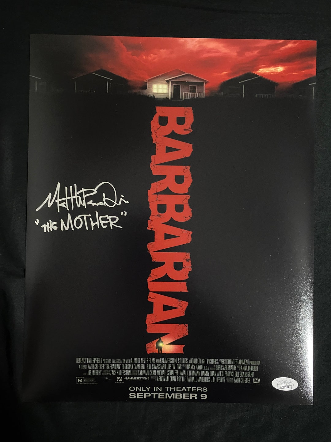 Matthew Patrick Davis Signed Barbarian 11X14 Photo W/ JSA COA - Etsy