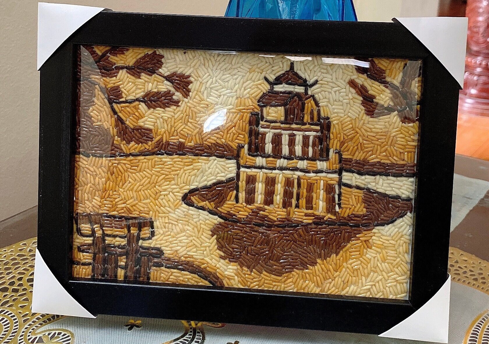 Long Traditional Dress Roasted Rice Painting - Etsy