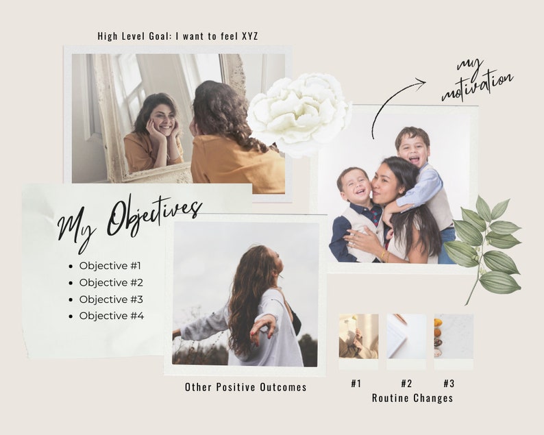 Custom Vision Board With Goal Setting Strategy Call - Etsy