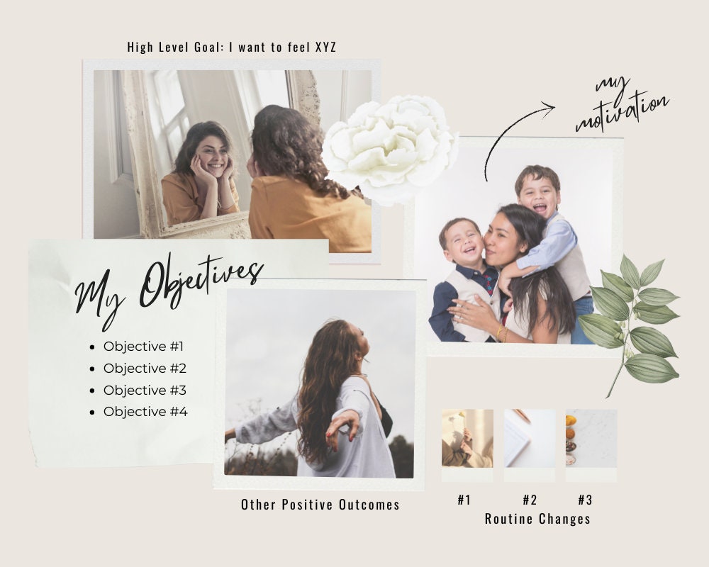 Custom Vision Board With Goal Setting Strategy Call - Etsy