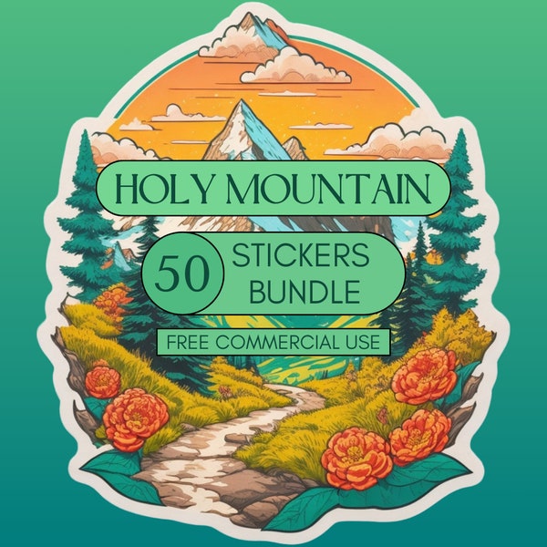 Mountain Stickers - Etsy