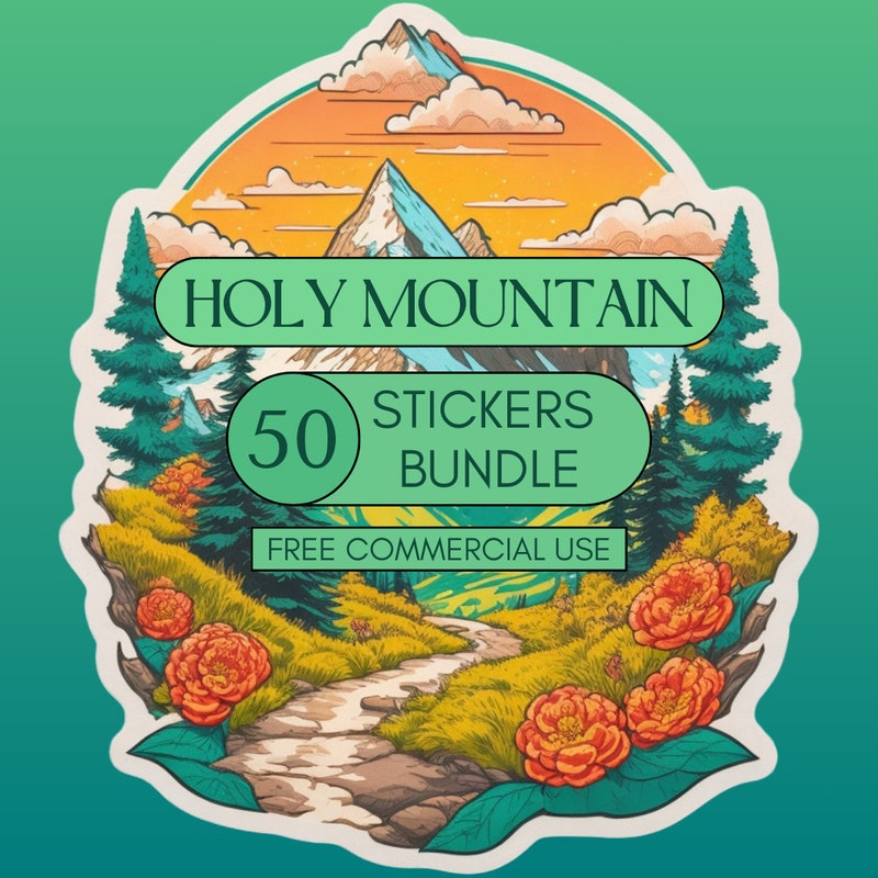 Mountain Sticker - Etsy
