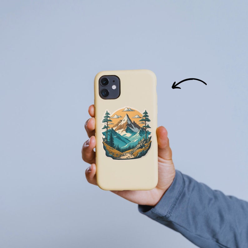 50 Mountain Stickers, Digital Stickers, Nature Stickers Pack, Printable ...