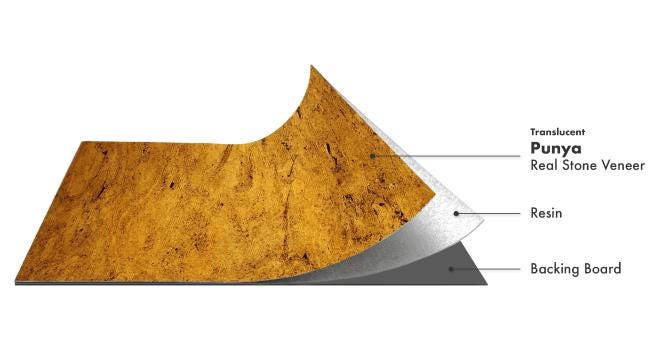Translucent (SAMPLE) - Punya - Ultrathin Natural Stone Veneer - Etsy