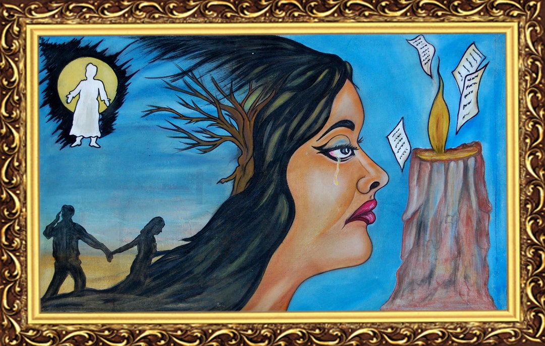 Shadow Art Painting Captivating Original Oil Painting on Canvas Orgin ...