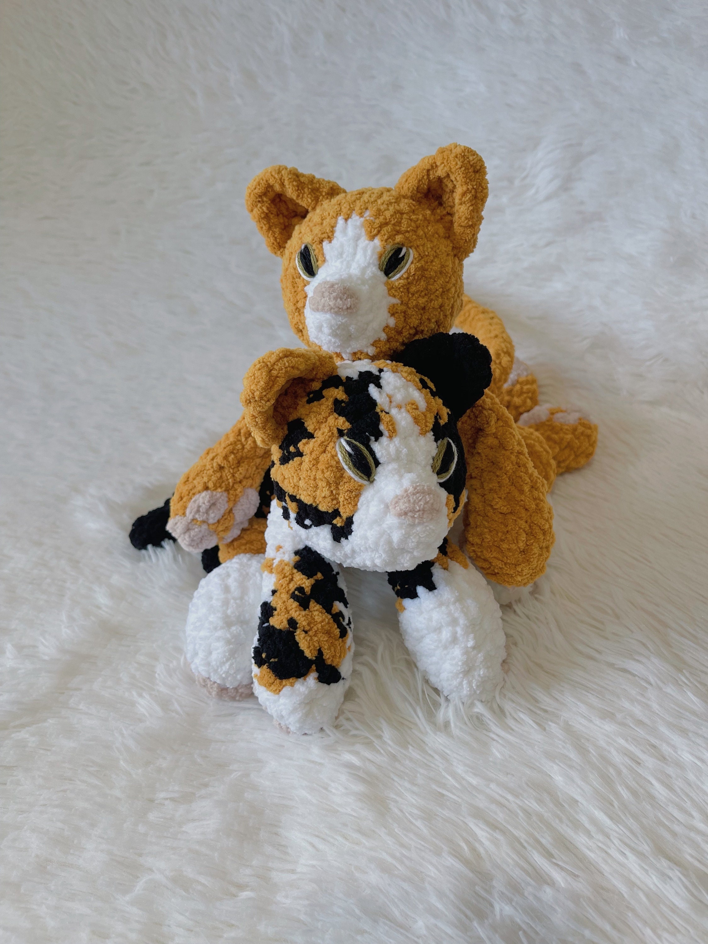 READY TO SHIP Cat Stuffie Cat Lovey Knotted Plushie Knotted Lovey Karma ...