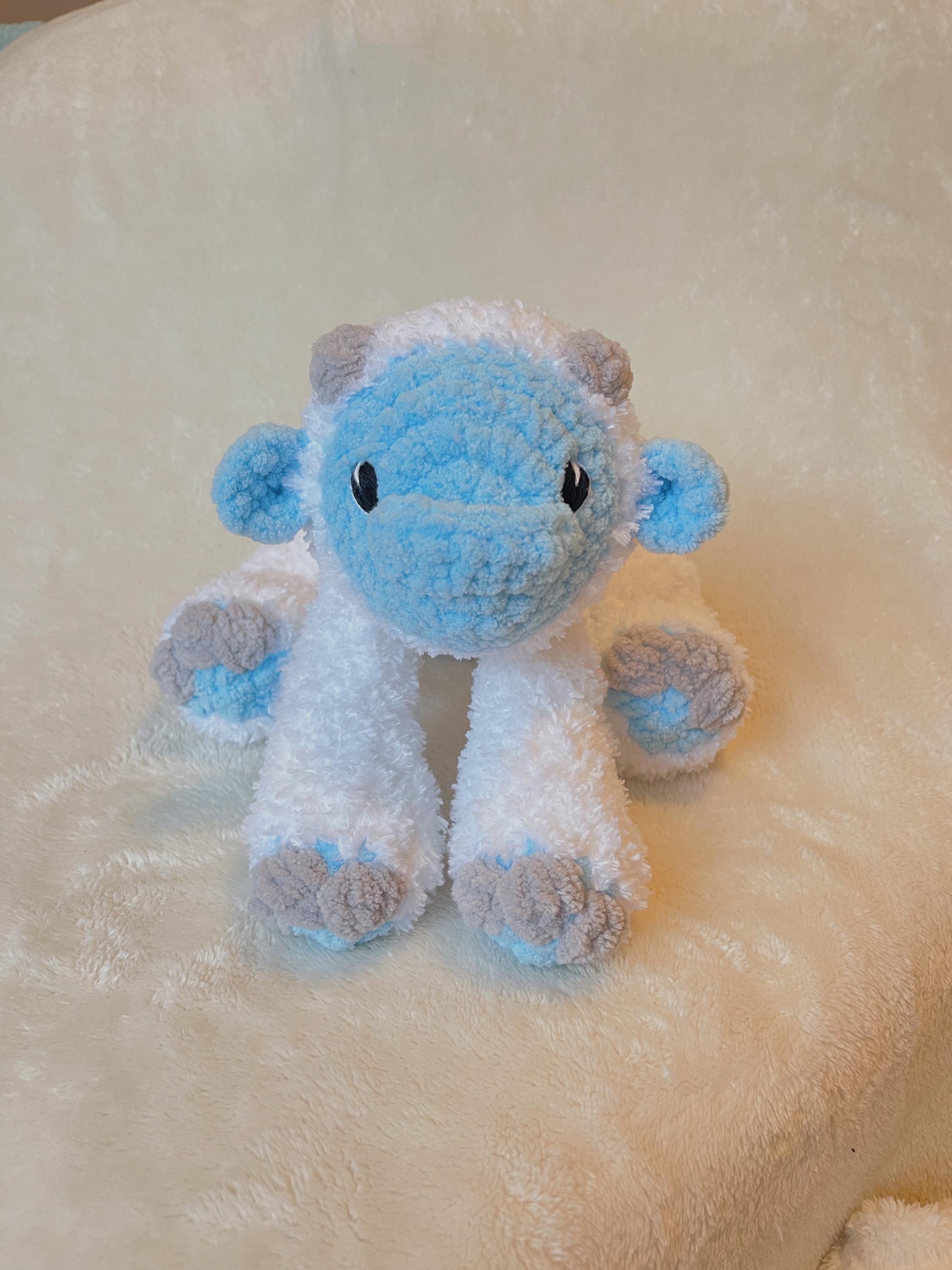 READY TO SHIP - Yeti Stuffie | Yeti Lovey | Knotted Plushie | Knotted ...