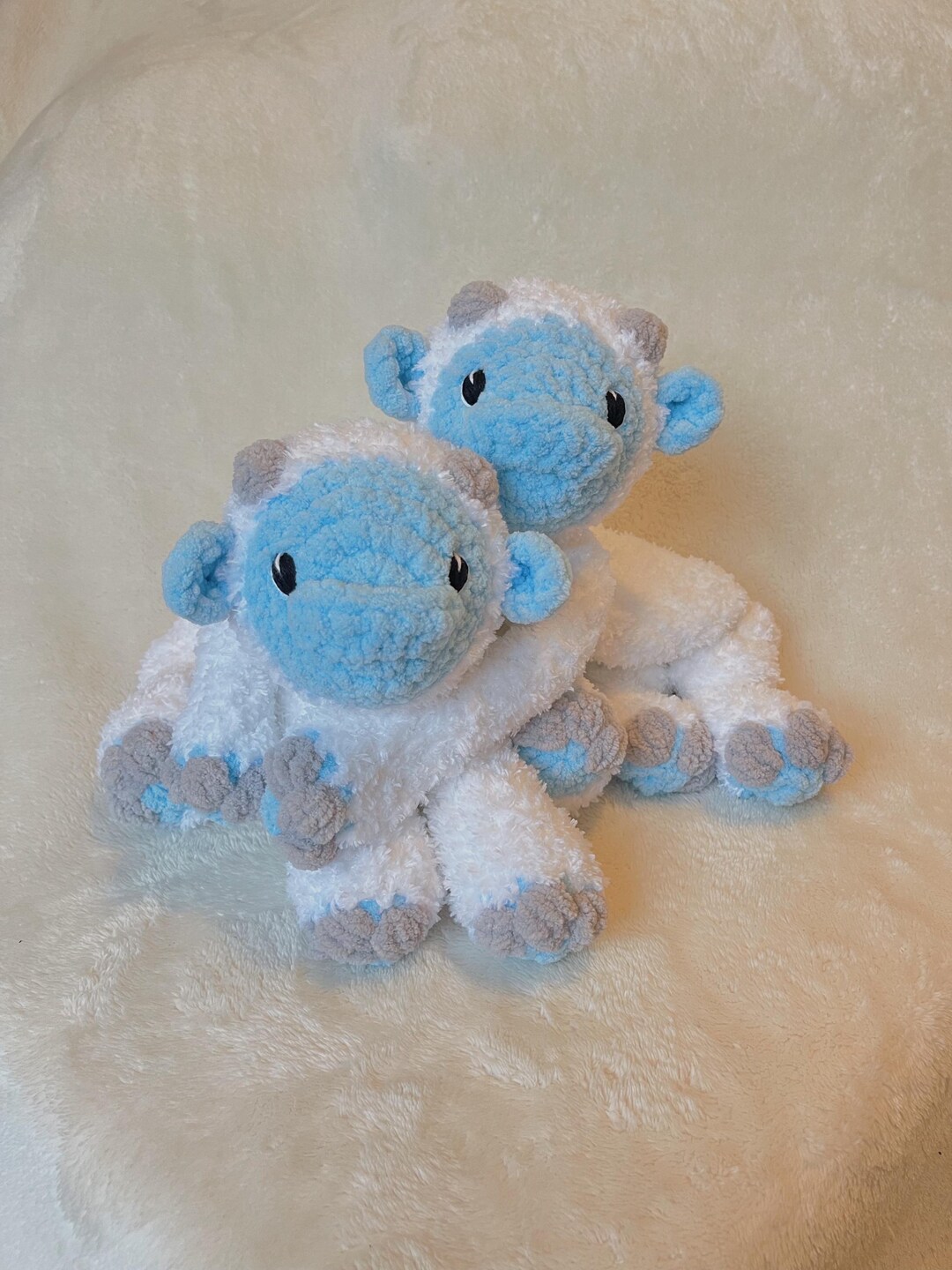 READY TO SHIP - Yeti Stuffie | Yeti Lovey | Knotted Plushie | Knotted ...