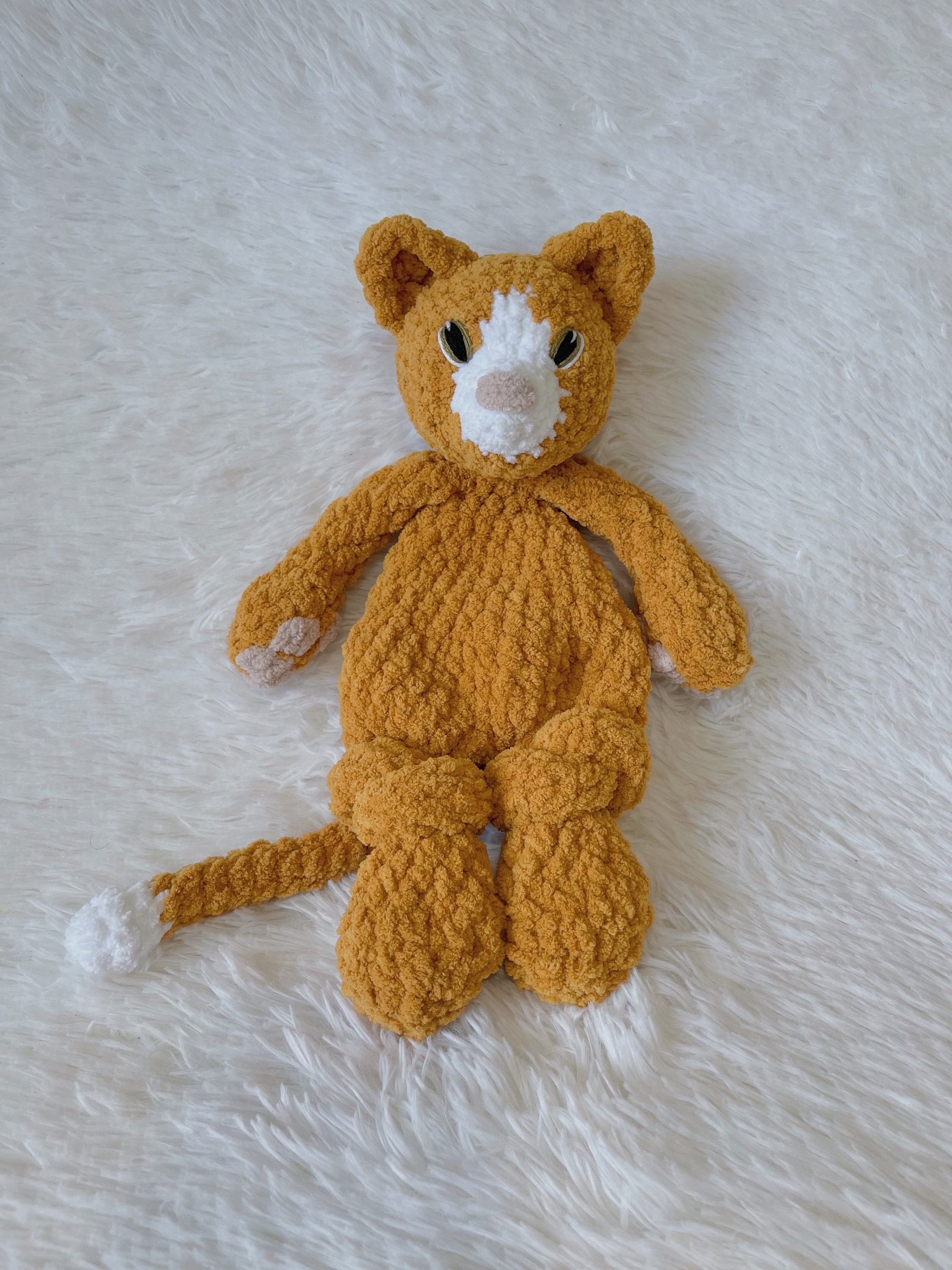 READY TO SHIP Cat Stuffie Cat Lovey Knotted Plushie Knotted Lovey Karma ...